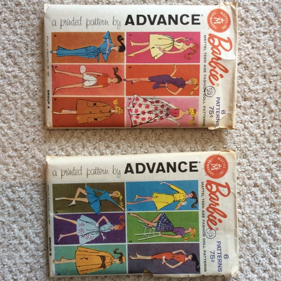 Barbie | Toys | Barbie Mattel Sewing Patterns Vintage Fashion 961 ...
